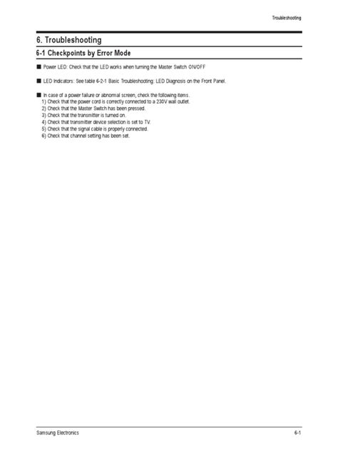 troubleshooting 6 1 checkpoints by error mode pdf troubleshooting switch