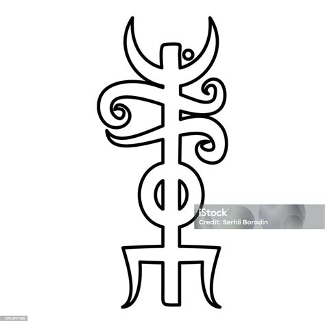 이름 오 딘의 룬 룬 오 딘 Galdrastav 아이콘 블랙 컬러 벡터 일러스트 레이 션 평면 스타일 이미지의 이름 숨기기 0명에 대한 스톡 벡터 아트 및 기타 이미지