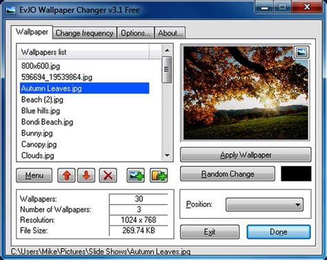 Порядок установки анимированных живых обоев для рабочего стола Windows 10