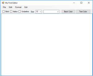 Text Editor Using Vb Net Design And Code Csveda