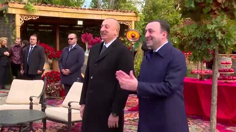 ილჰამ ალიევის ვიზიტის არაფორმალური ნაწილი მცხეთაში Youtube