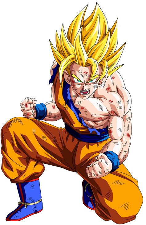 Goku Ssj Painted By AldiyanSaiyan On DeviantArt