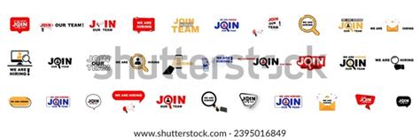 We Hiring Join Our Team Templates Stock Vector Royalty Free 2395016849 Shutterstock