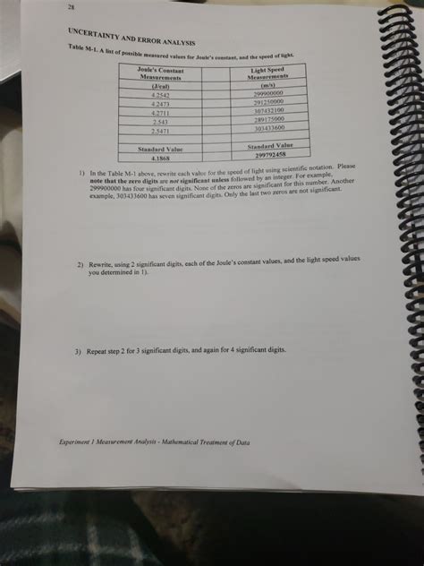 solved 27 lab section date name report on experiment 1