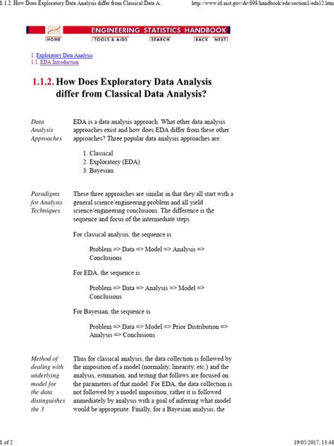 How Does Exploratory Data Analysis Differ From Classical Data Analysis