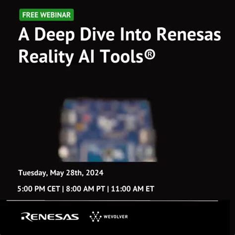 [video] wevolver on linkedin renesas webinar edgeai ai