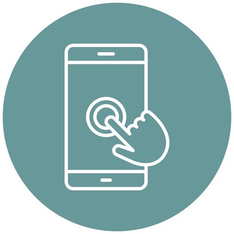 Premium Vector Touch Technology Icon Style