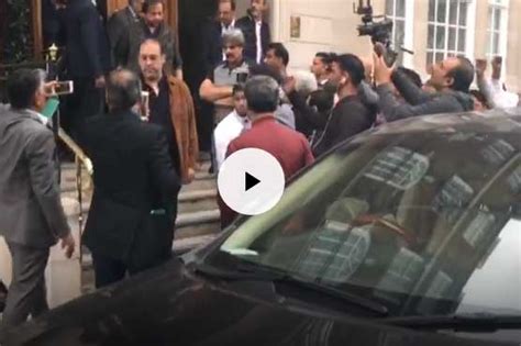 Video Scenes Outside Harley Street Clinic After Kulsoom Nawazs Death