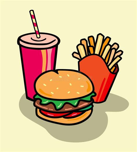 Junk Food Stock Vector Illustration Of Dinner Fast Design 5928053