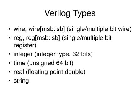 Signed Data Type In Verilog