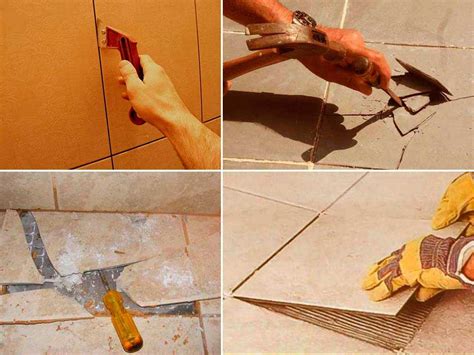 Демонтаж кафельной плитки на полу как снять не повредив или отбить