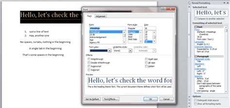 Show Formatting Marks And Reveal Formatting Symbols In Word