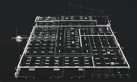 Mep Piping In Building 3d Model Cgtrader