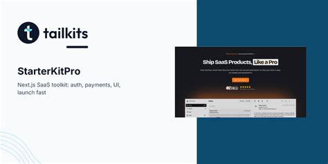 Starterkitpro Production Ready Saas Boilerplate Tailkits