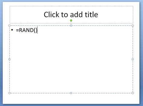 Random Ppt Slide Text Rand Fppt