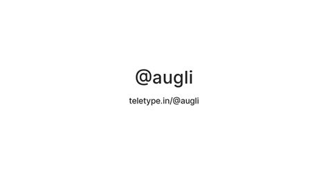 Augli — Teletype