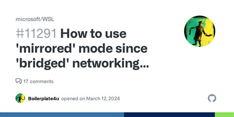 How To Use Mirrored Mode Since Bridged Networking Mode Stopped