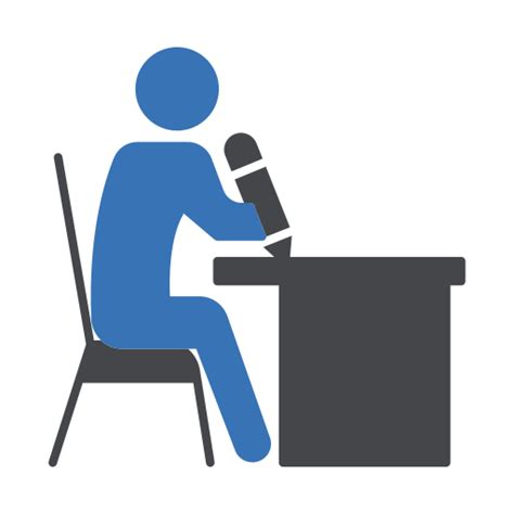 Writing Generic Blue Icon