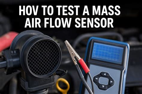 How To Test A Mass Air Flow Sensor With And Without Multimeter Step By