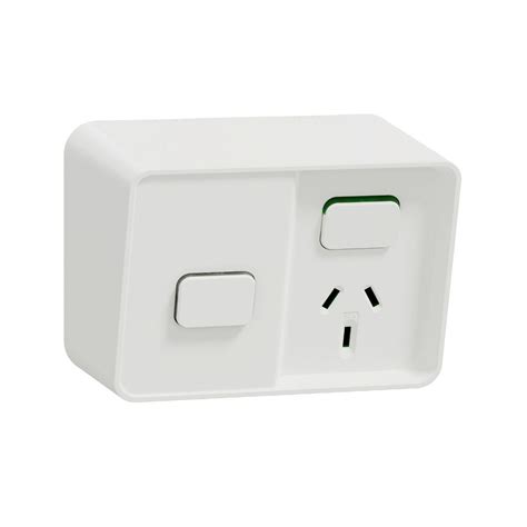 Iconic W P Sgl Gpo Timer Ip54 10a Wht Weatherproof Powerpoint Switches And Sockets All