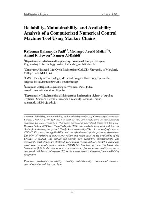 Pdf Reliability Maintainability And Availability Analysis Of A