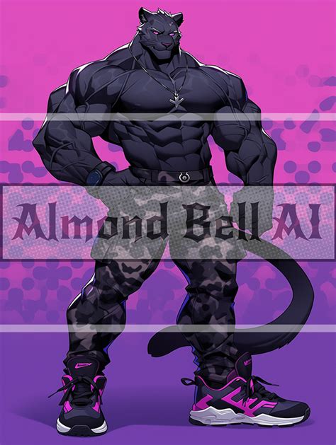 Muscular Anthro Panther Adopt By Almondbell On Deviantart