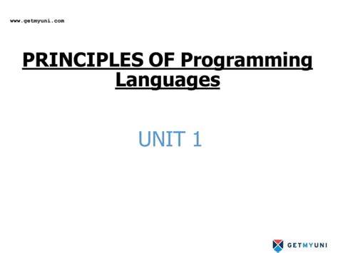 Computer Scienceengineeringprinciples Of Programming Languages