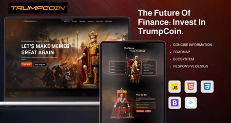 Trumpcoin A Meme Coin Bootstrap 5 And Css Web Template