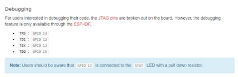 Sparkfun Thing Plus Esp32 Wroom Usb C Wrl 20168 In Line Debugging