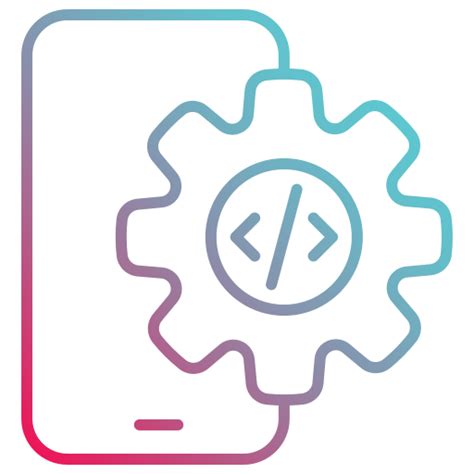 app development generic gradient outline icon