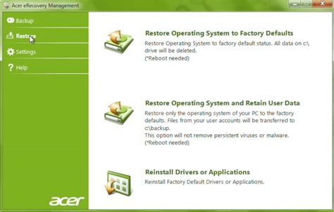 How To Use Acer Restore Key Alt F10 For Factory Reset