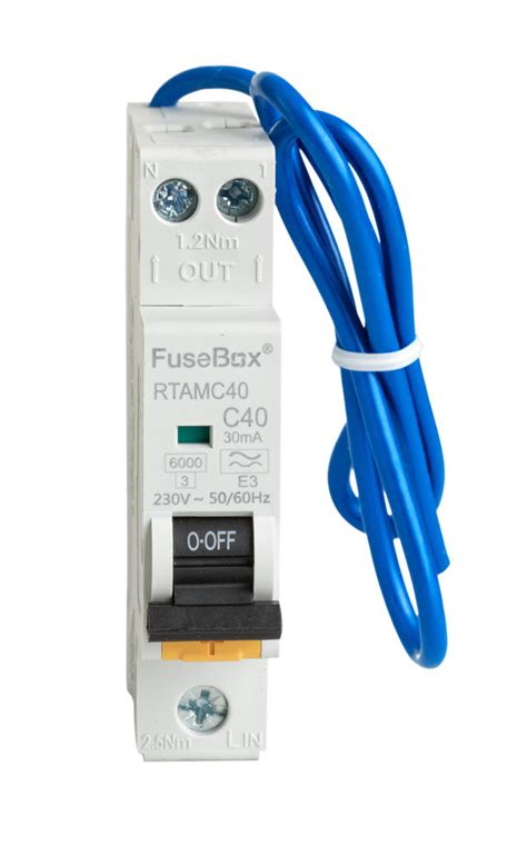 Fusebox Rtamc40 40a Mini Rcbo 6ka 2 Pole C Curve Type A Now Rtamc40