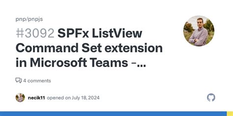 Spfx Listview Command Set Extension In Microsoft Teams Workaround · Issue 3092 · Pnppnpjs