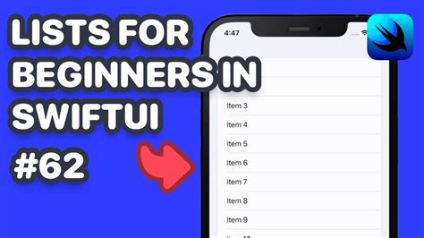 Swiftui List For Beginners List In Swiftui Swiftui List Youtube