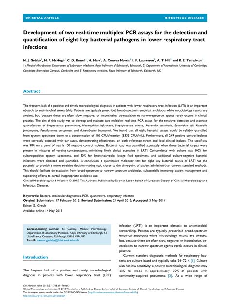 Development Of Two Real Time Multiplex Pcr Assays For The Detection And Quantiﬁcation Of Eight
