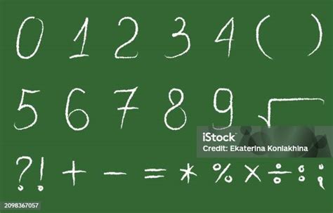 칠판에 설정된 분필 숫자 손으로 그린 숫자 낙서 목탄 벡터 1에 대한 스톡 벡터 아트 및 기타 이미지 1 2 3 Istock