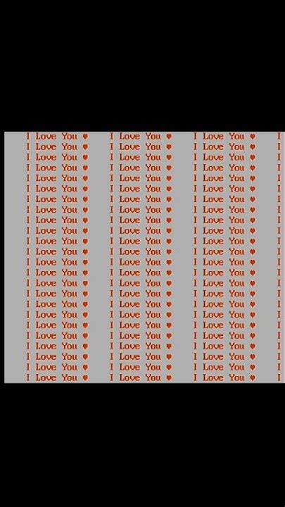 Print I Love You In C Programming Clanguage Coding Trendingsong Programming Love