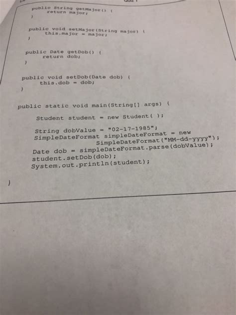 Solved 6 Analyze The Implementation Of A Class 30 Pts