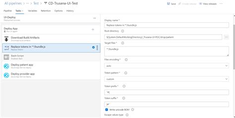 Reactjs Unable To Replace React Envjs Variables Using Replace Tokens Or Bashscript In Azure