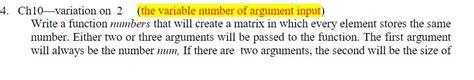 Solved 4 Ch10—variation On 2 The Variable Number Of