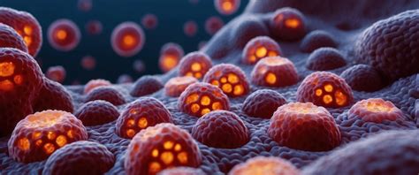 Microscopic View Of Clusters Of Chondrocytes In Defined Round Cavities Premium Ai Generated Image