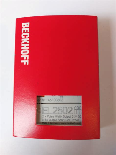 Ethercat Klemme 2 Kanal Pwm Ausgang 24 V Dc 0 5 A El2502 Online Shop Mechatronik