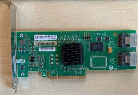 Lsi Sas3081e R 3gb S 8 Port Sata Sas 1068e Host Adapter Controller Card Pci E