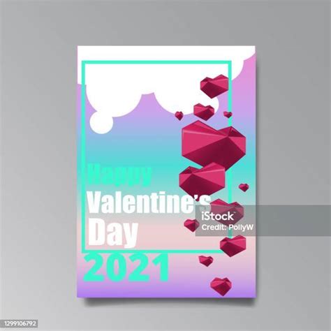 하트와 별이 있는 웹 및 인쇄를 위한 추상적인 발렌타인 데이 페이지 디자인 2월에 대한 스톡 벡터 아트 및 기타 이미지 2월 Advertising Week 개념