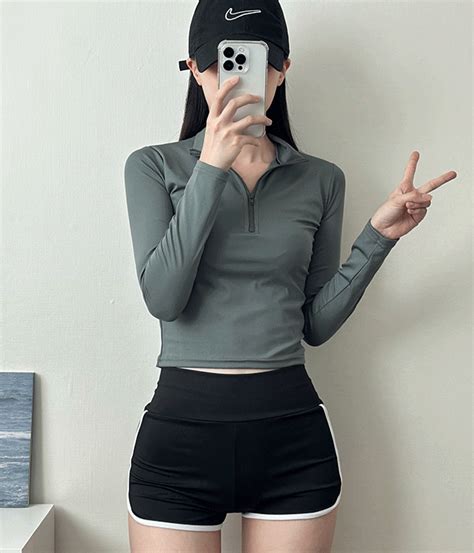 [당일발송 래쉬가드세트] 반집업 래쉬가드 스윔팬츠 수영복 코디세트 에이블리