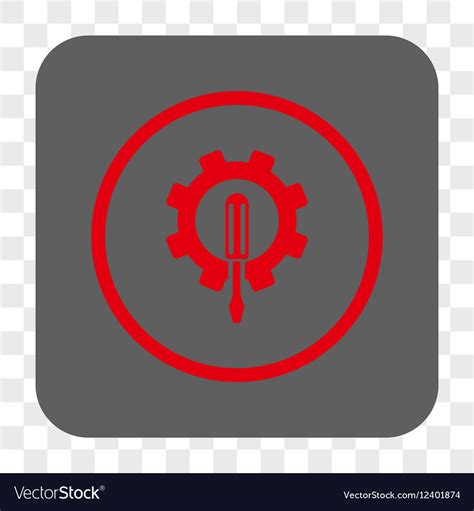 Engineering Rounded Square Button Royalty Free Vector Image