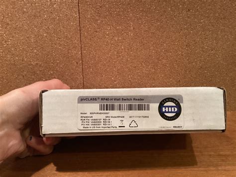 Brand New Hid Pivclass Rp40 H Wall Switch Reader 920phrnek00005 Free