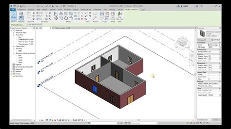 2 Двері вікна розміри розрізи і звязування файлів Revit Youtube