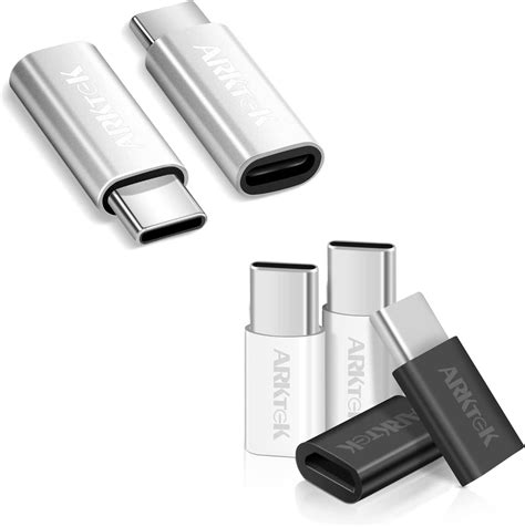 Amazon Com ARKTEK USB C Adapter Lighting To USB C Adapter And Micro USB Female To USB C Male