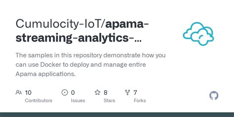 Finperform On Linkedin Github Cumulocity Iotapama Streaming Analytics Docker Samples The